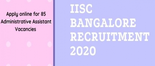 Iisc Bangalore Recruitment 2020